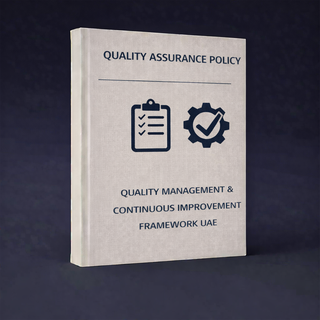 Quality Assurance Policy HR Template UAE | ISO 9001 QA Policy | HR Manager