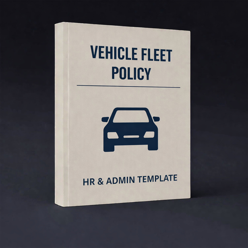 Vehicle Fleet Policy HR Template | Company Vehicle Policy
